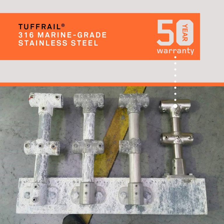 Moddex pre-engineered stainless-steel handrail systems are guaranteed ...